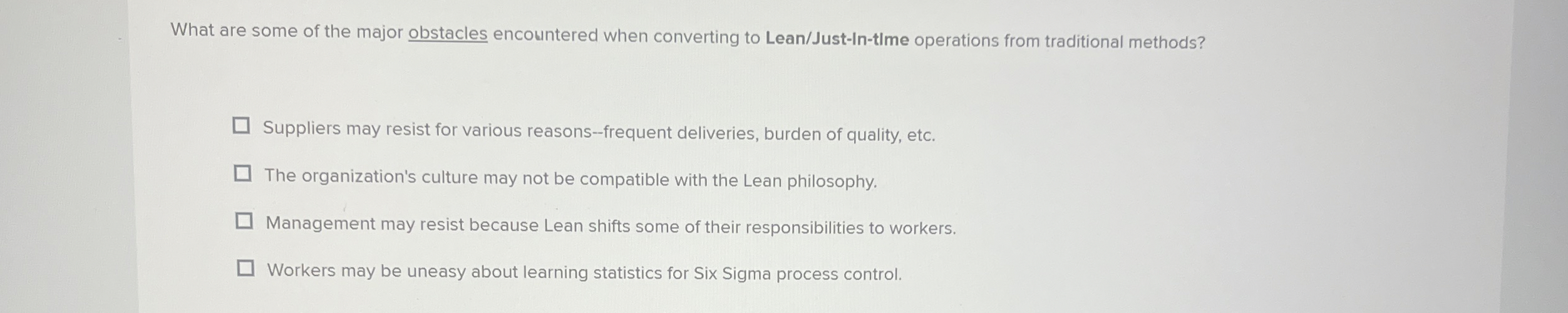 Solved What are some of the major obstacles encountered when | Chegg.com