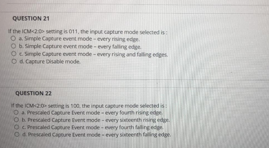 Solved QUESTION 19 PIC32 build in ADC module has assigned | Chegg.com