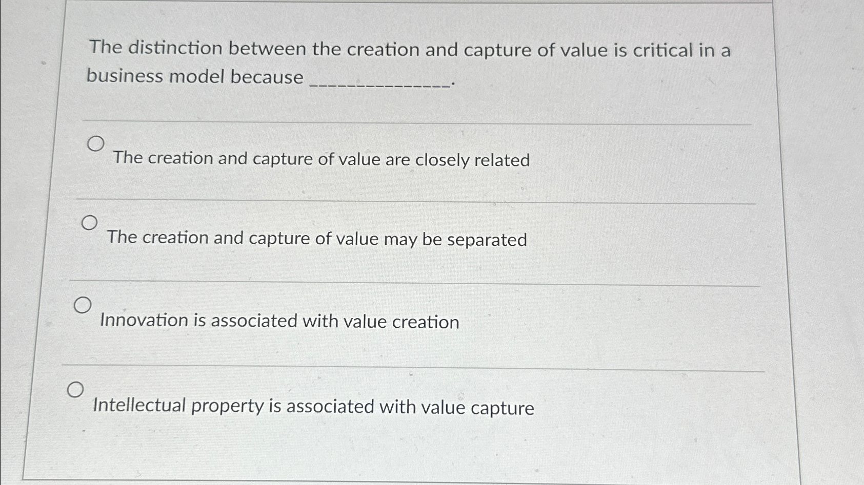 Solved The distinction between the creation and capture of | Chegg.com