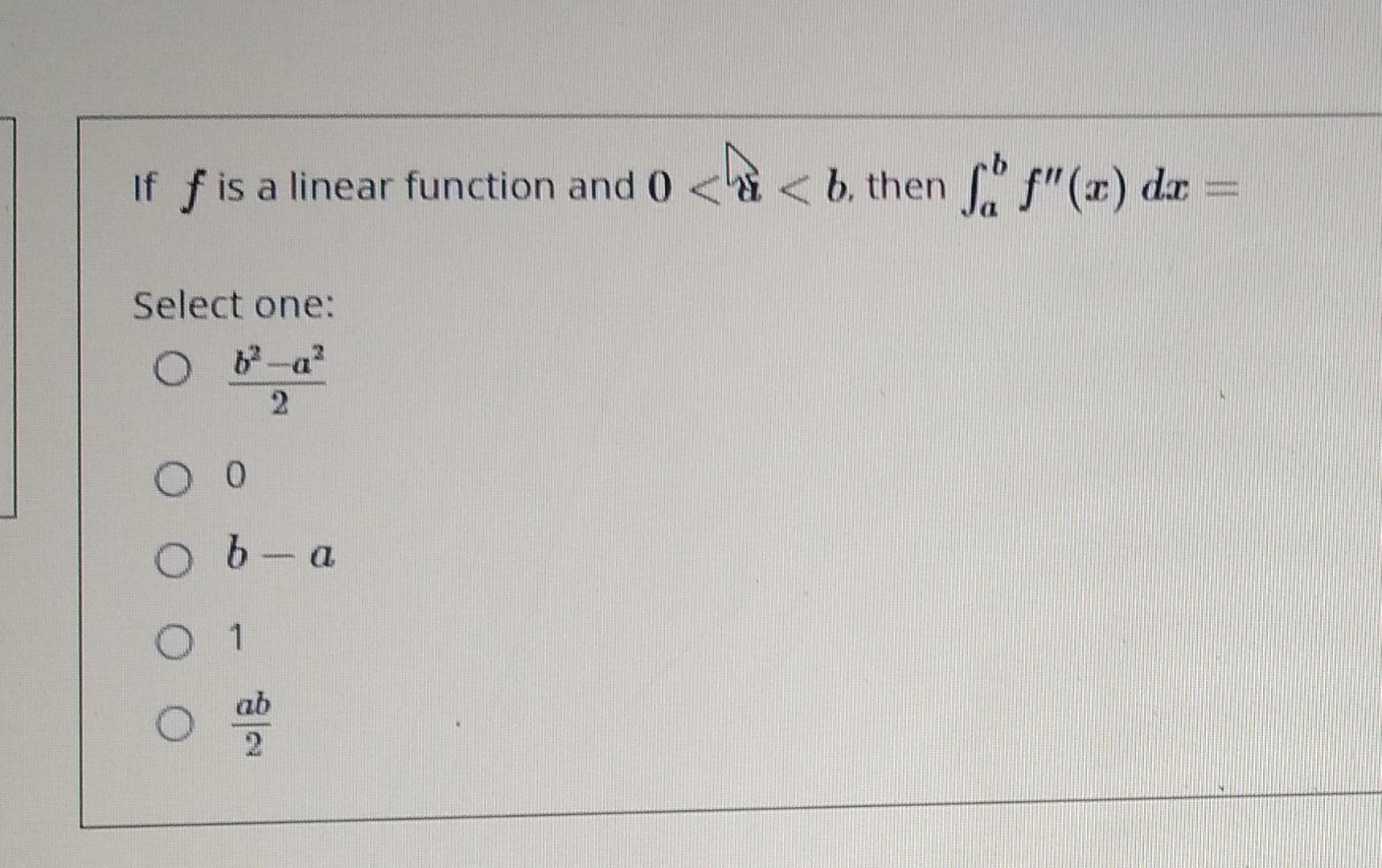 Solved If f is a linear function and 0