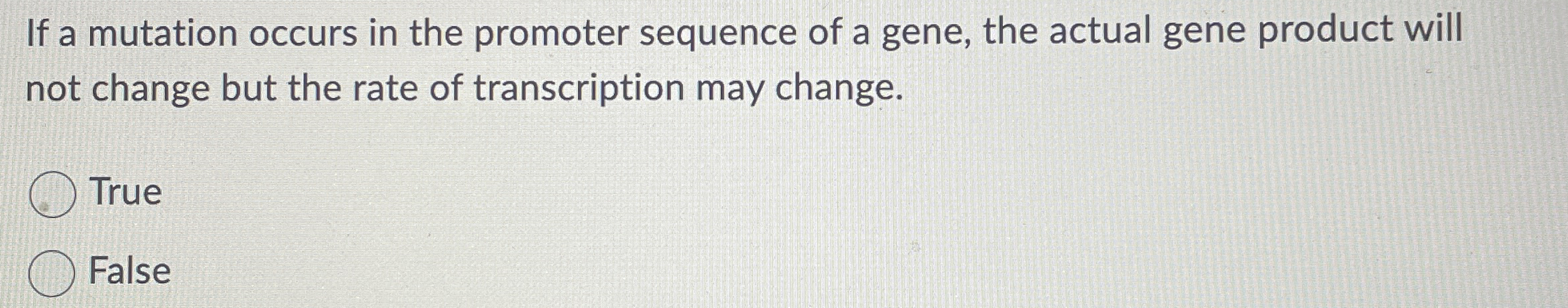 Solved If a mutation occurs in the promoter sequence of a | Chegg.com