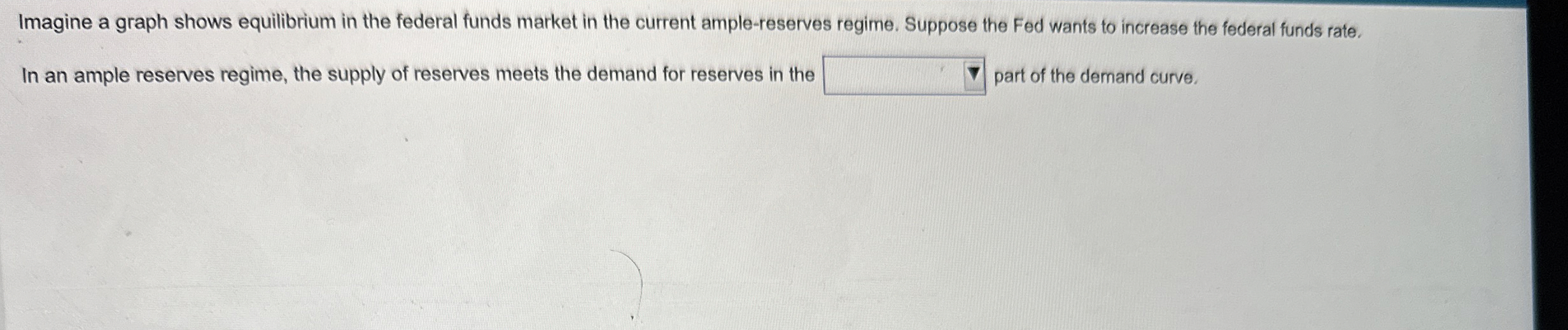 Imagine a graph shows equilibrium in the federal | Chegg.com