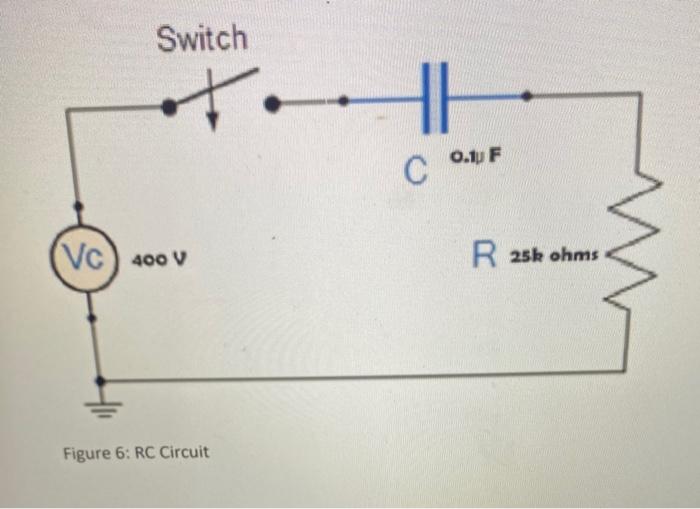 Solved Switch or H11 0.1 F С (Vc) 400 V R 25k ohms Figure 6: | Chegg.com