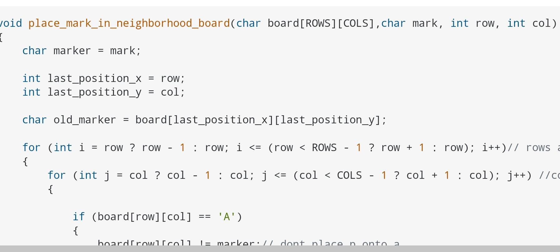 Solved let's say I have an 2d array of char. a player is | Chegg.com
