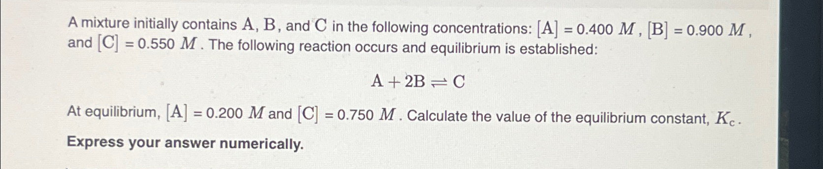 Solved A mixture initially contains A,B, ﻿and C ﻿in the | Chegg.com