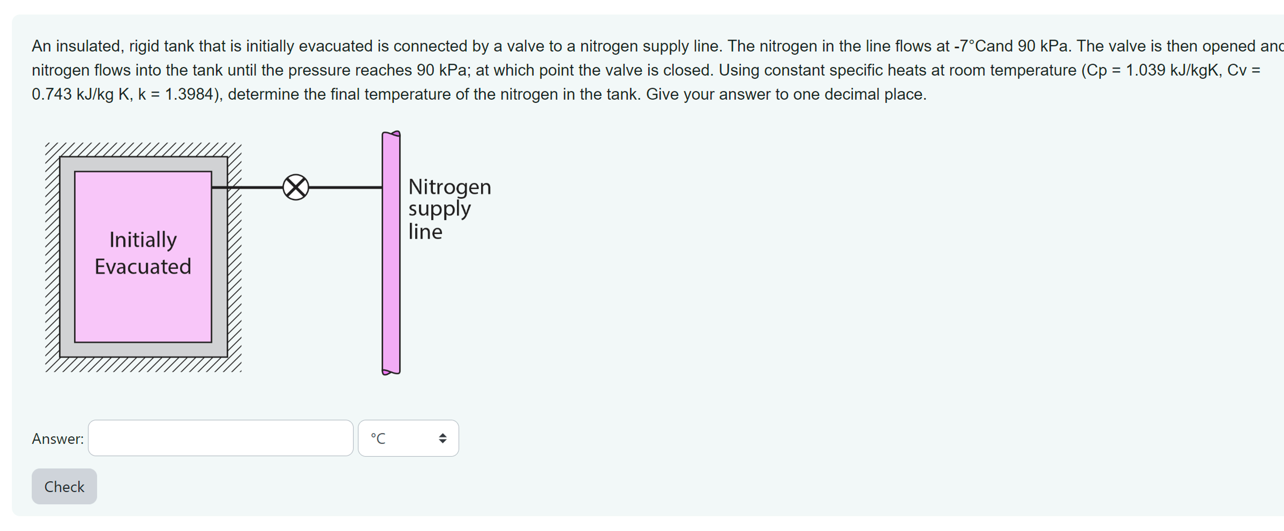 Solved An ﻿insulated, rigid tank that is ﻿initially | Chegg.com