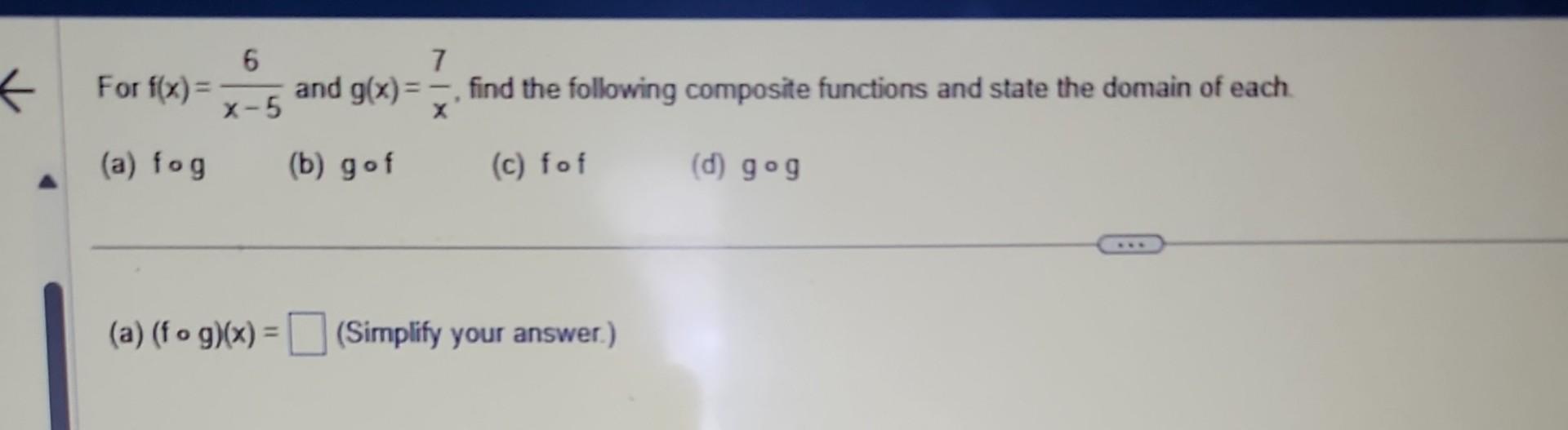 Solved For f(x)=3x+7 and g(x)=4x, find the following | Chegg.com