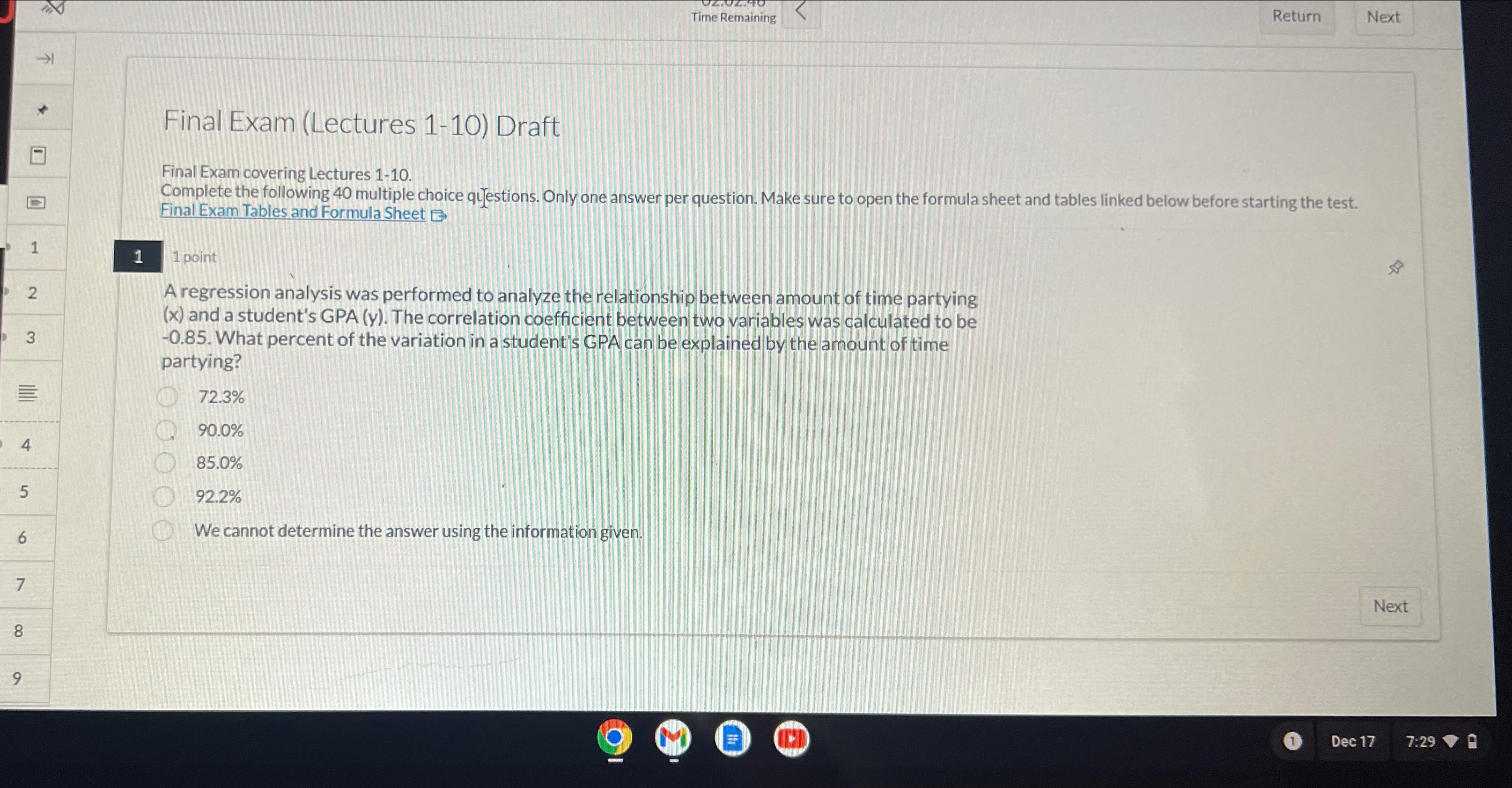 Solved Final Exam (Lectures 1-10) ﻿DraftFinal Exam covering | Chegg.com