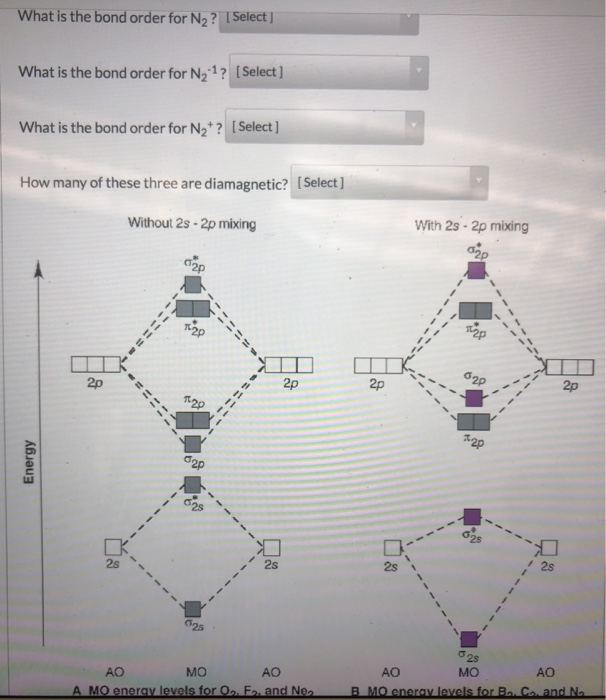 Solved What is the bond order for N2 ? [Select ] What is the | Chegg.com