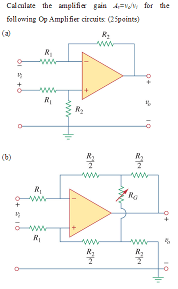 Solved Calculate the amplifier gain A1=vdvi ﻿for | Chegg.com