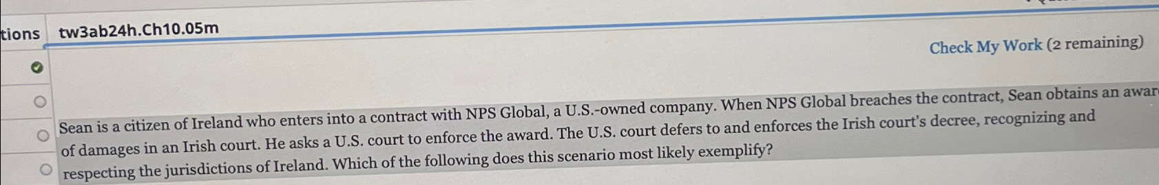Solved tionstw3ab24h.Ch10.05mCheck My Work (2 | Chegg.com