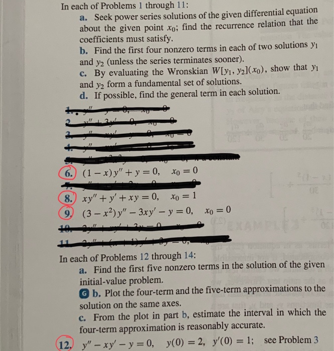 Solved In each of Problems 1 through 11: a. Seek power | Chegg.com