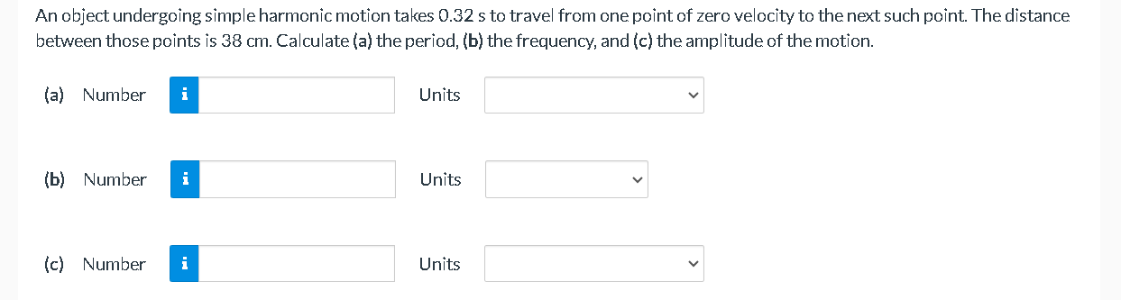 Solved An object undergoing simple harmonic motion takes | Chegg.com