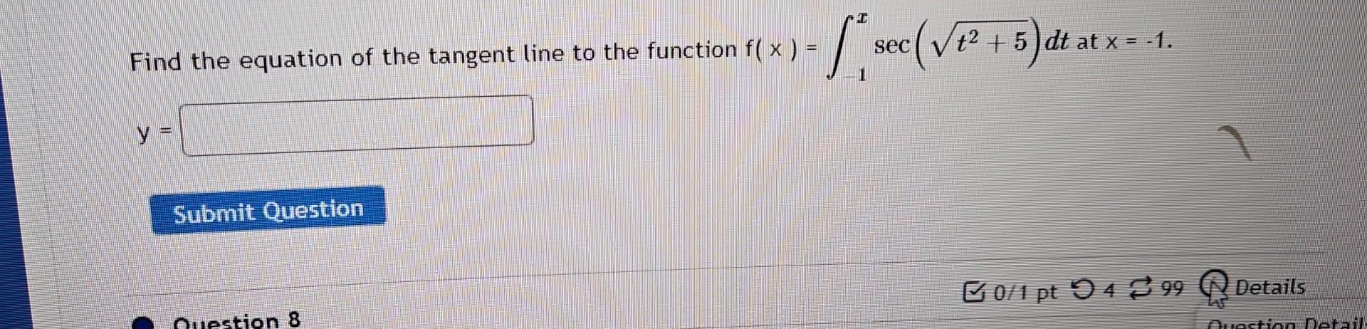 Solved Find the equation of the tangent line to the function | Chegg.com