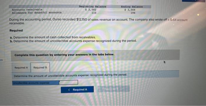 Exercise 7.3A (Algo) Analyzing account balances for a | Chegg.com