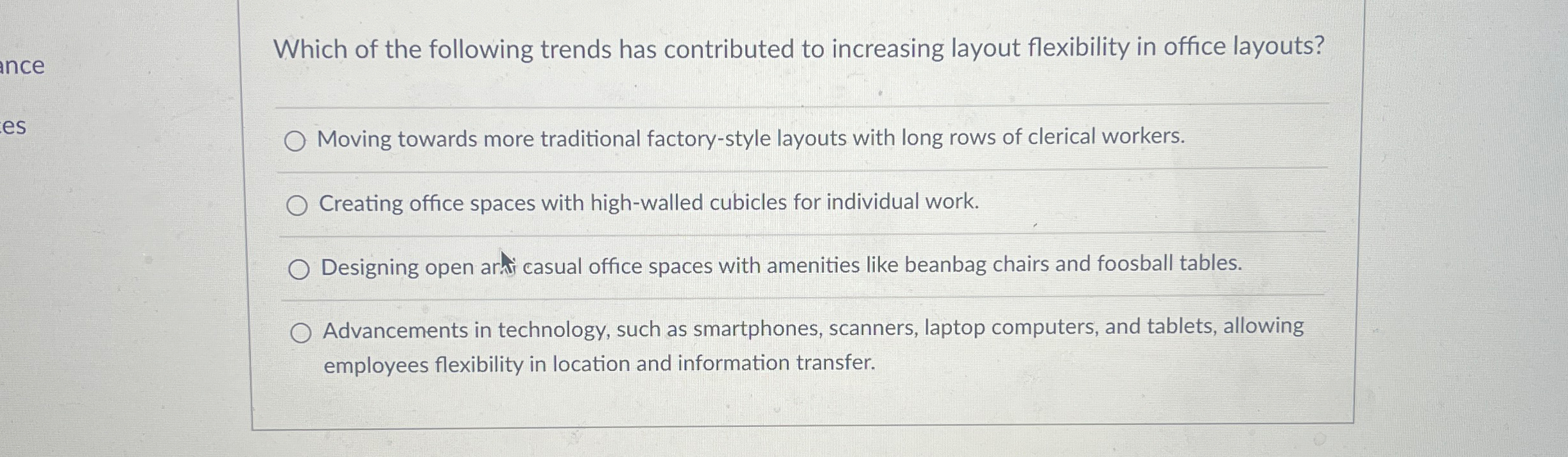 Solved Which of the following trends has contributed to | Chegg.com