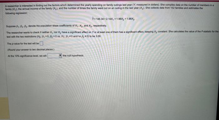 Solved A resoarcher is interested in finding out the facton | Chegg.com