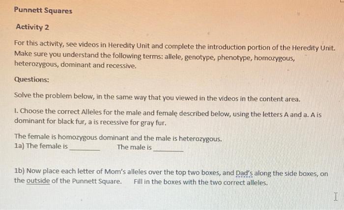 Solved Heredity Lab Report Laws of Probability Activity 1 1) | Chegg.com