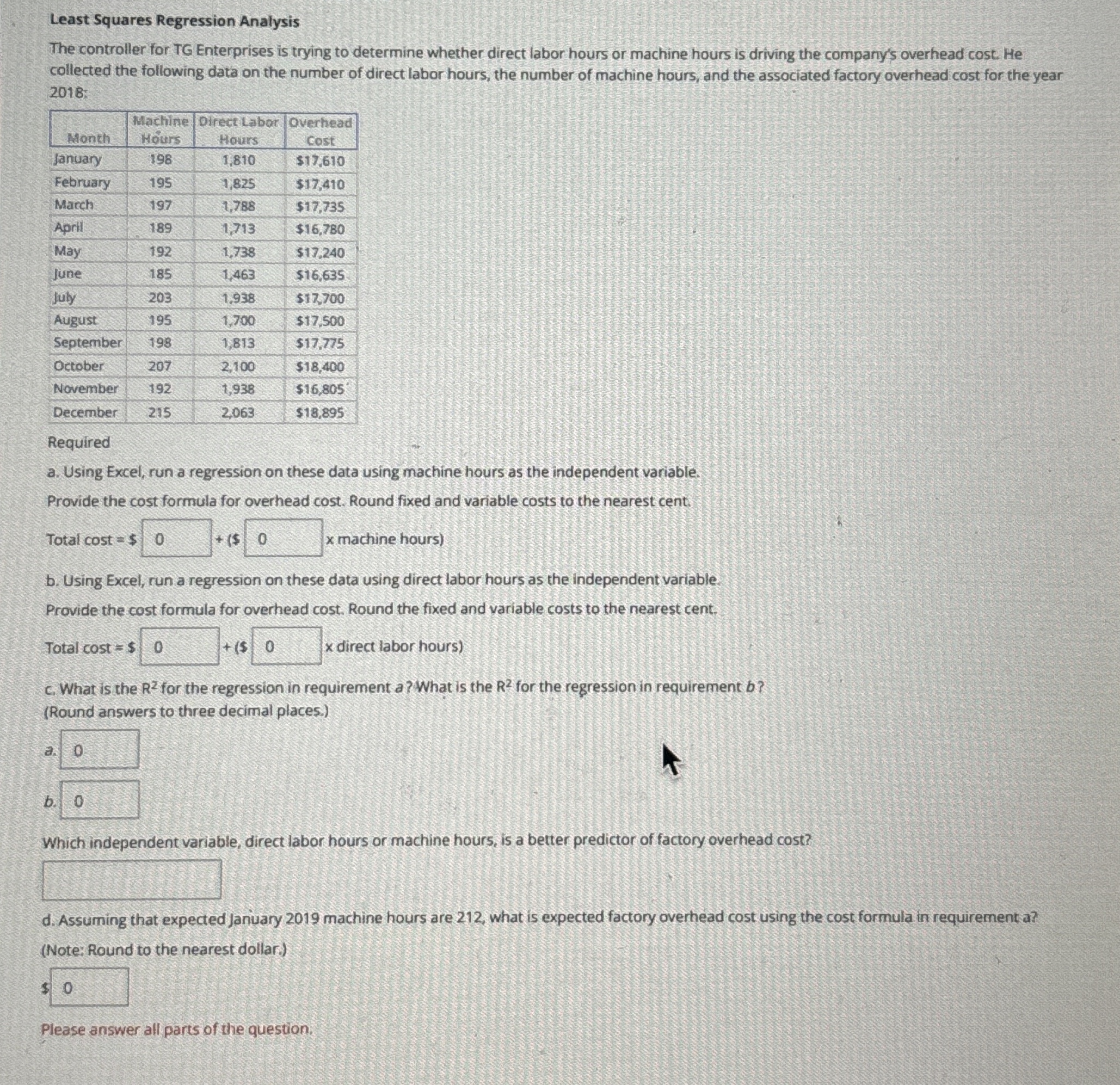Solved Least Squares Regression AnalysisThe controller for | Chegg.com
