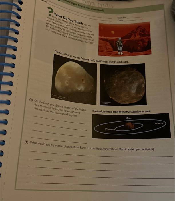 Solved EXERCISE 22.7 Lunar Eclipse Brightness Name: Course: | Chegg.com