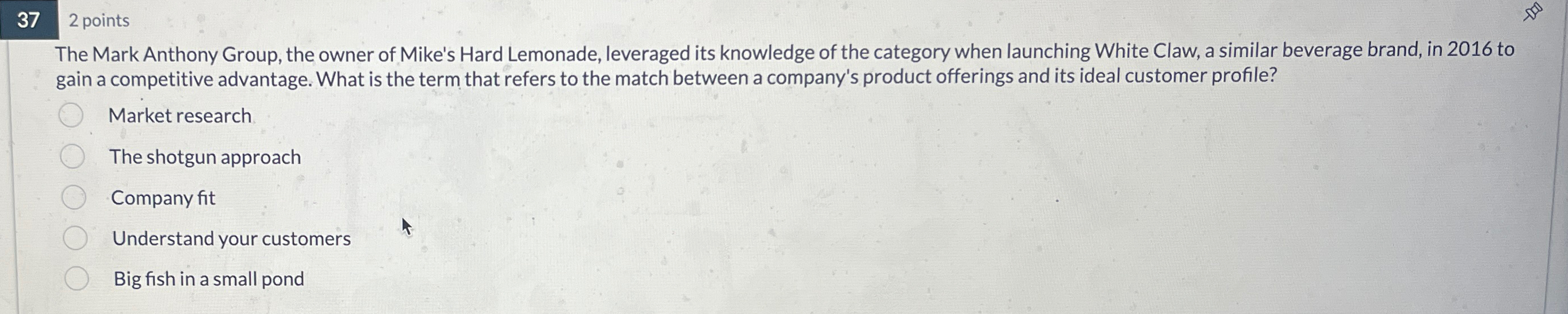 Solved 372 ﻿pointsThe Mark Anthony Group, the owner of | Chegg.com