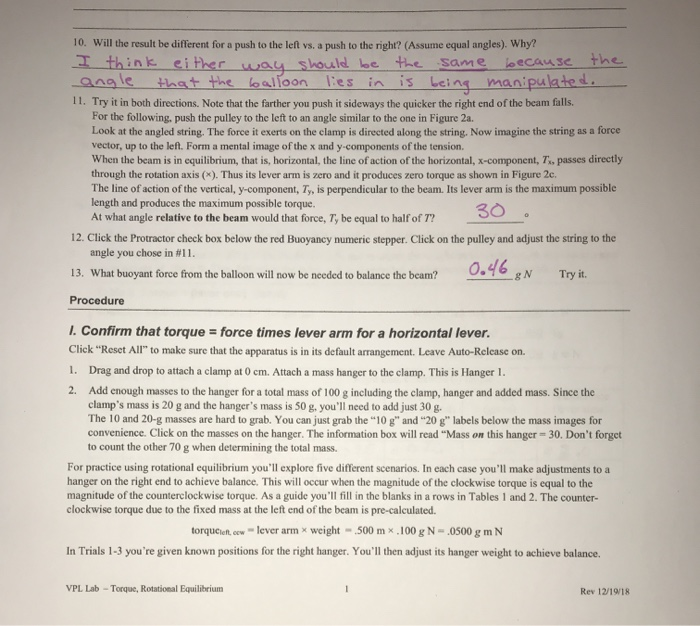 Solved KET Virtual Physics Labs KET 2019 3. In Trial 1 the | Chegg.com