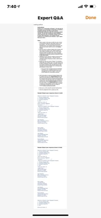 Solved Project Instructions Modify Your Code From Project 2 3571