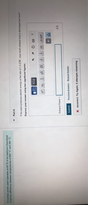 Solved A nuclear power plant operates at 65% of its maximum | Chegg.com