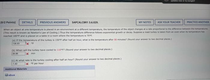Solved When an abject at one temperature is placed in an | Chegg.com