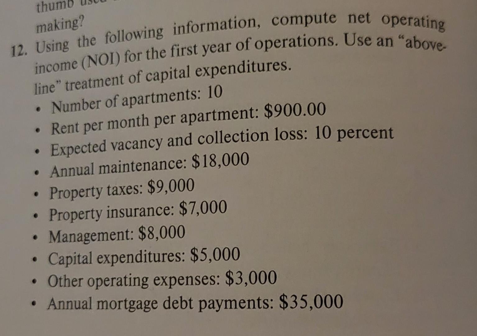 Solved thur making? 12. Using the following information, | Chegg.com