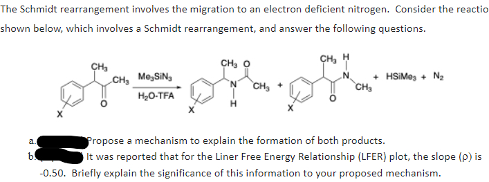 Solved The Schmidt rearrangement involves the migration to | Chegg.com
