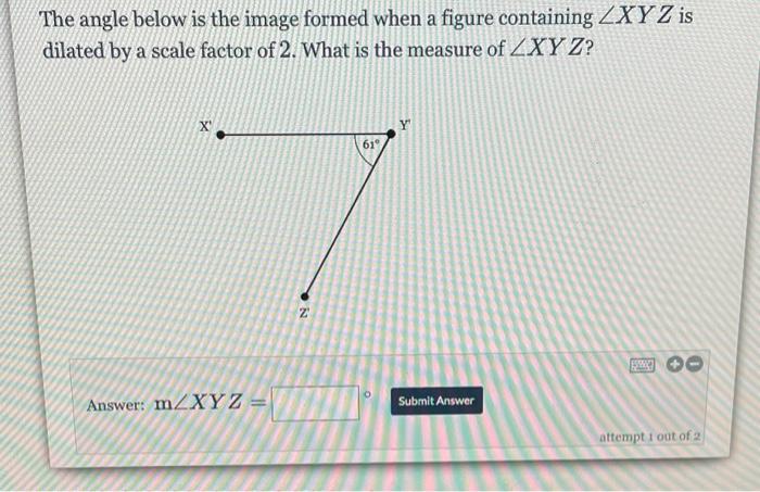 Solved The angle below is the image formed when a figure | Chegg.com