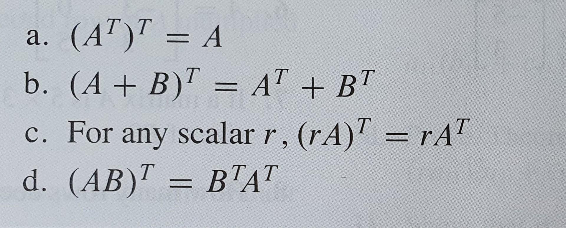 Solved 33. Prove Theorem 3(d). (Hint: Consider the jth row | Chegg.com