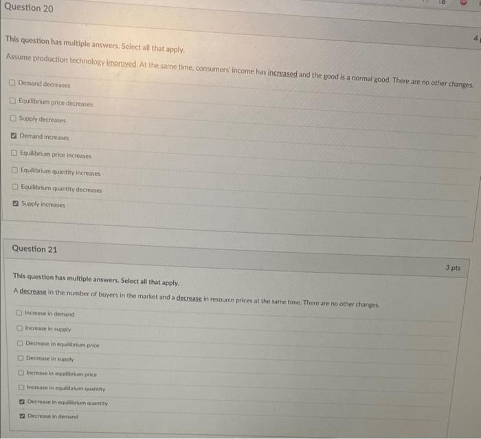 Solved This question has multiple answers. Select all that | Chegg.com