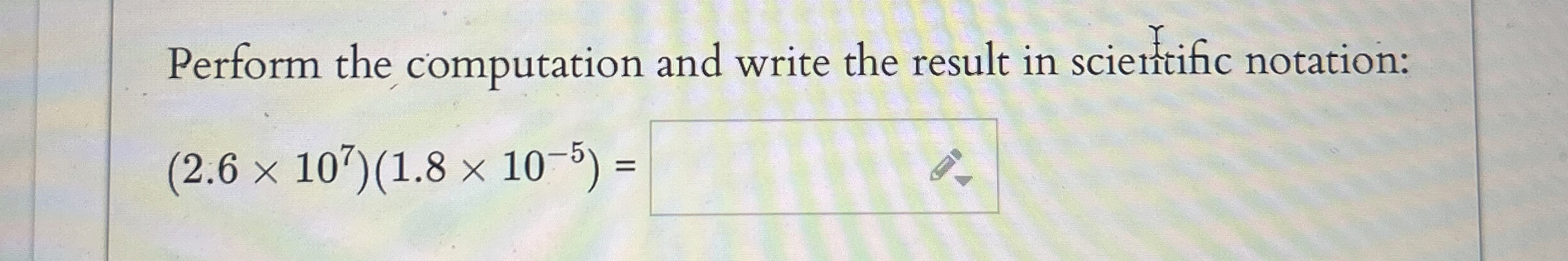 Solved Perform the computation and write the result in | Chegg.com