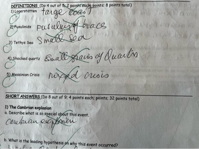 Solved DEFINITIONS (Do 4 out of 5;2 points each points: 8 | Chegg.com