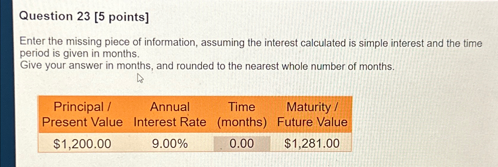 Solved Question 23 [5 ﻿points]Enter the missing piece of | Chegg.com