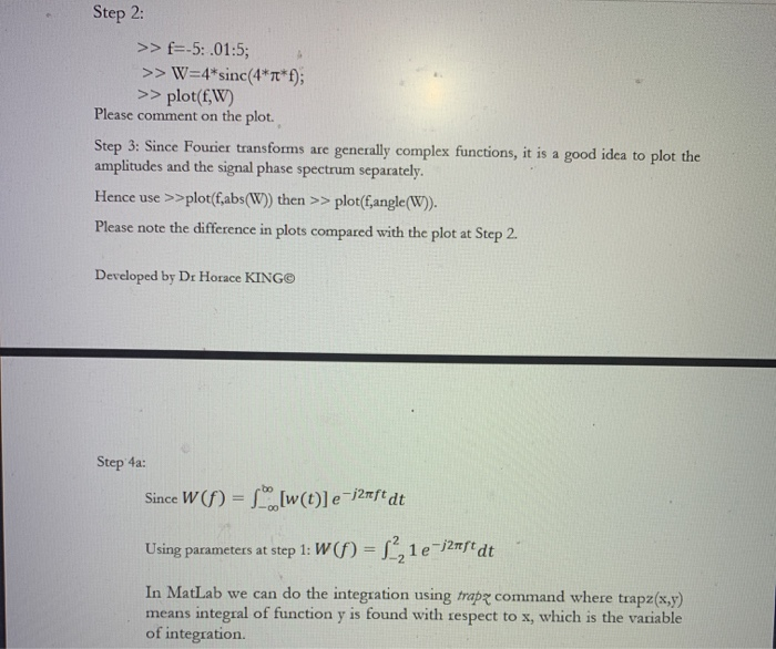 Fourier Transforms Objective: To demonstrate how the | Chegg.com