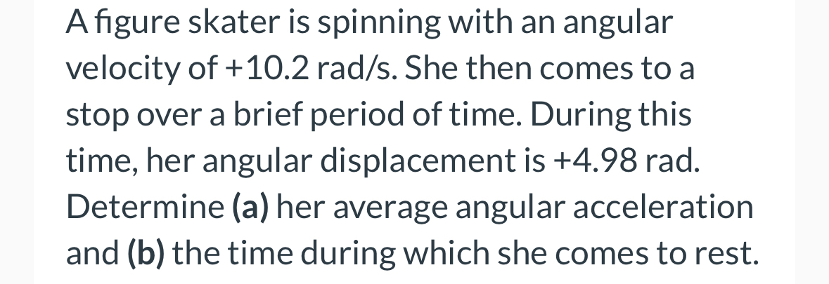 Solved A figure skater is spinning with an angular velocity | Chegg.com