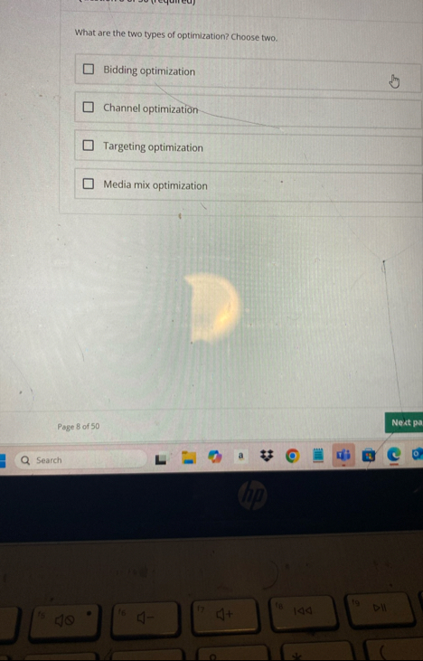 Solved What are the two types of optimization? Choose | Chegg.com