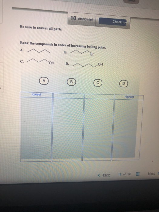 Solved 10 attempts left Check my Be sure to answer all | Chegg.com