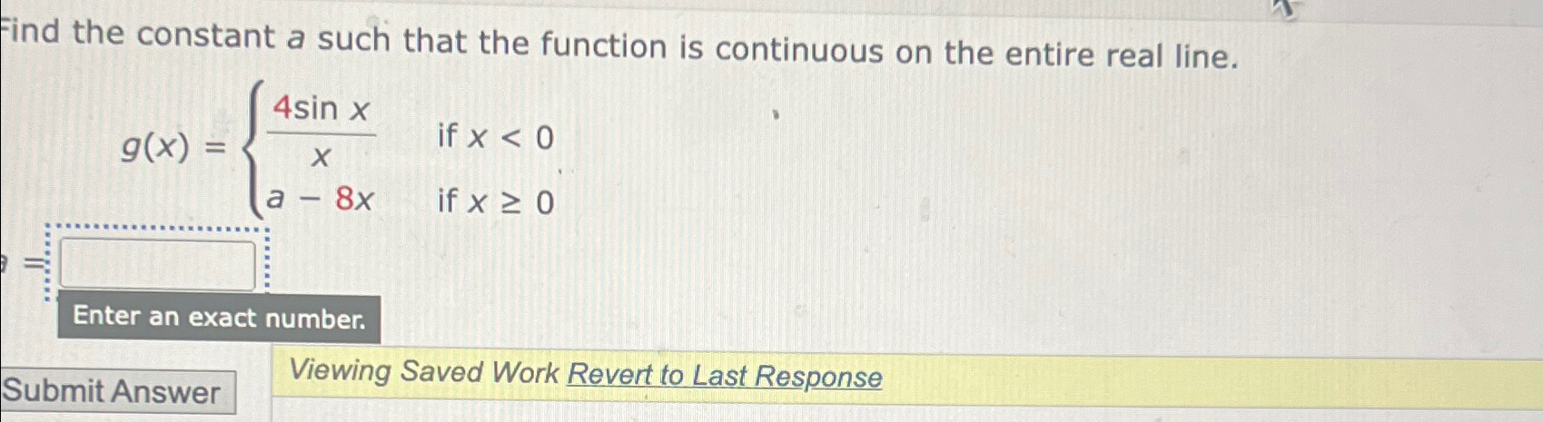 Solved Find the constant a such that the function is | Chegg.com