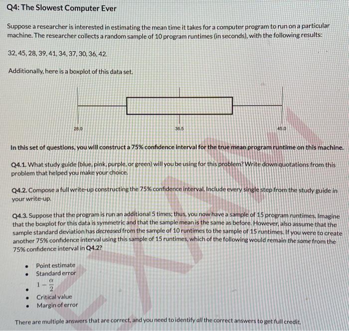 Solved Q4: The Slowest Computer Ever Suppose a researcher is | Chegg.com
