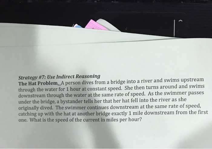 Solved Strategy #7: Use Indirect Reasoning The Hat Problem. | Chegg.com