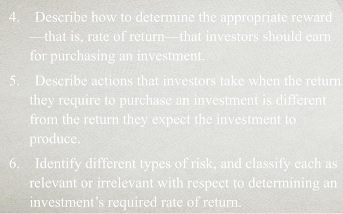 Solved 4. Describe how to determine the appropriate reward | Chegg.com