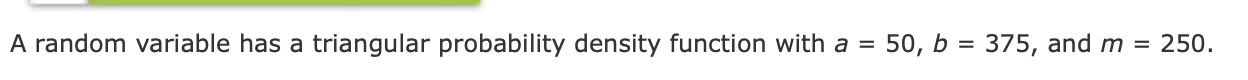 Solved A random variable has a triangular probability | Chegg.com
