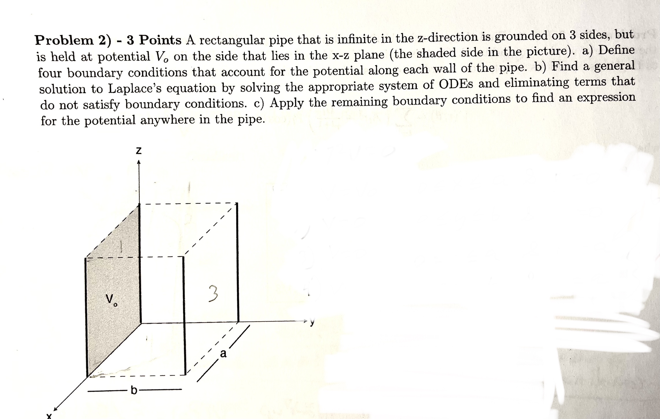 Solved Problem 2)-3 ﻿Points A rectangular pipe that is | Chegg.com