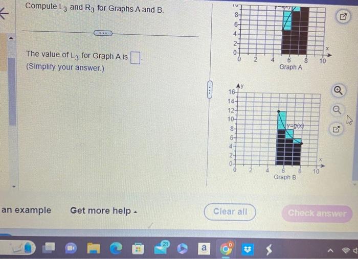 Solved Compute L3 and R3 for Graphs A and B. The value of L3 | Chegg.com