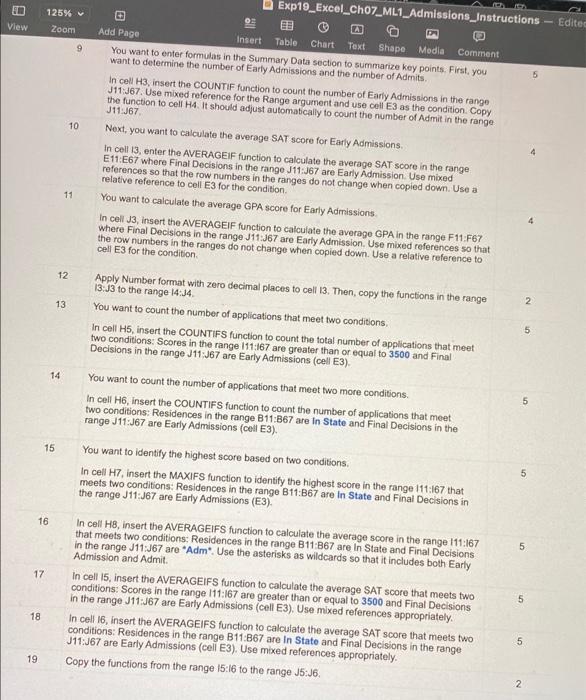 Solved View 8 6 Edite DE Add Page Insert Table Chart Text | Chegg.com