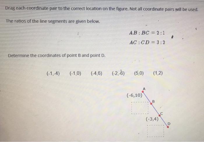 Solved Drag each coordinate pair to the correct location on | Chegg.com